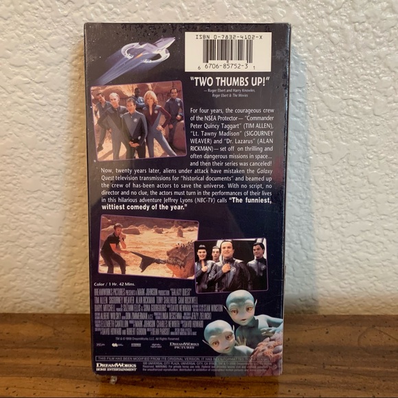 Media | Galaxy Quest Vhs Blockbuster Sealed Tim Allen Weaver Movie 1999 ...